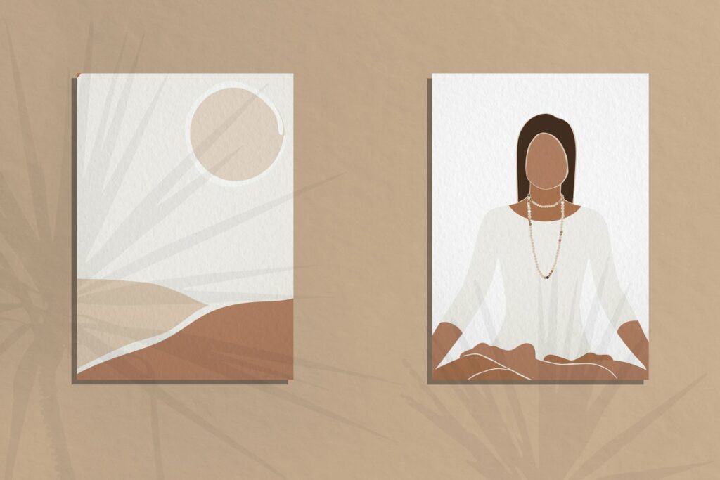 Yoga Abstract Graphic Collection – MasterBundles