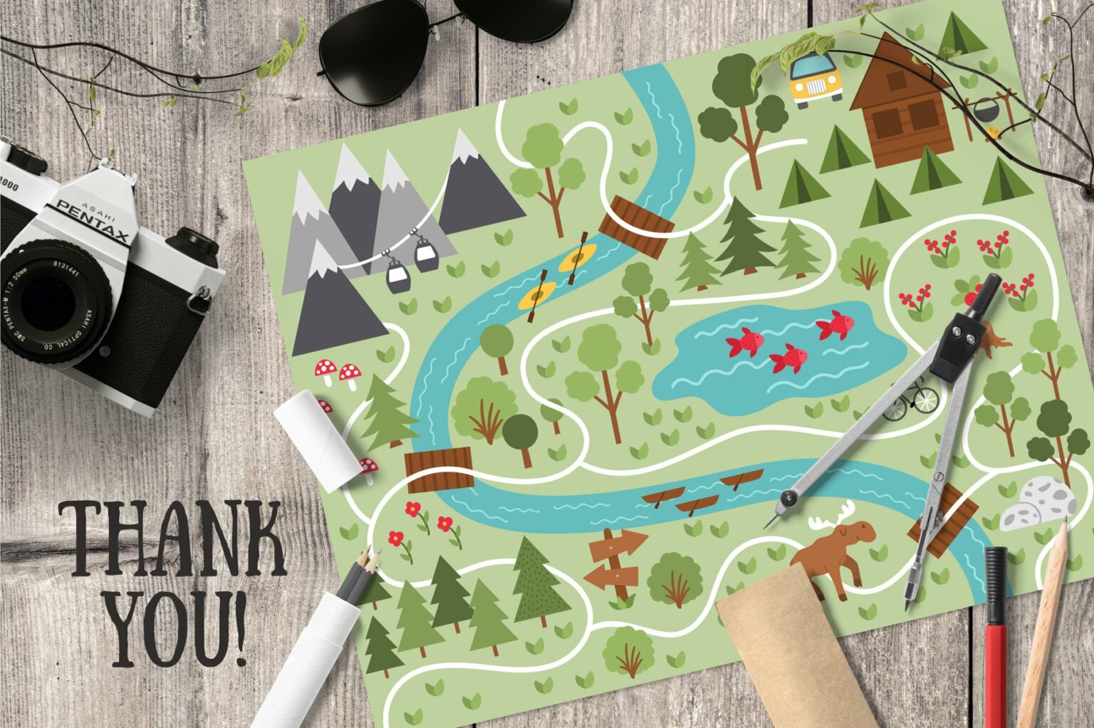 Camping Map Creator – MasterBundles