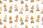 Gnomes Pattern. Fall Gnomes Pattern. | Master Bundles