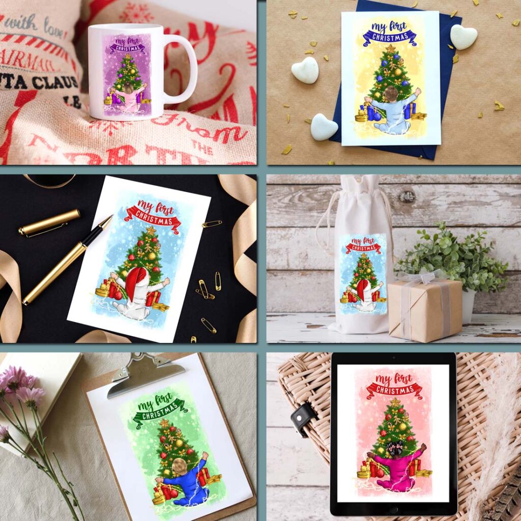 My First Christmas Illustrations - MasterBundles