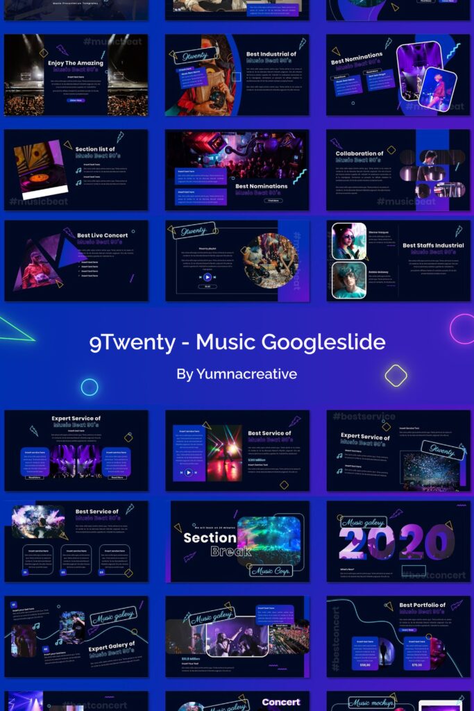 9Twenty - Music Google Slide – MasterBundles