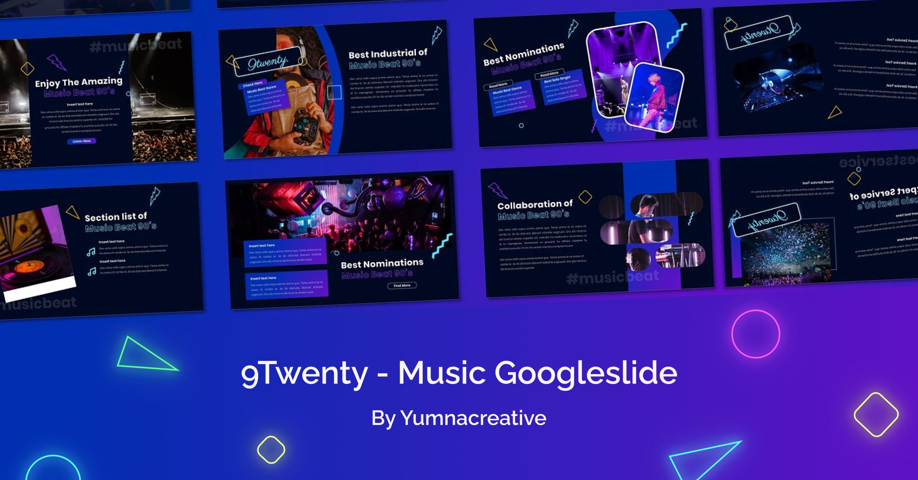 9Twenty - Music Google Slide – MasterBundles