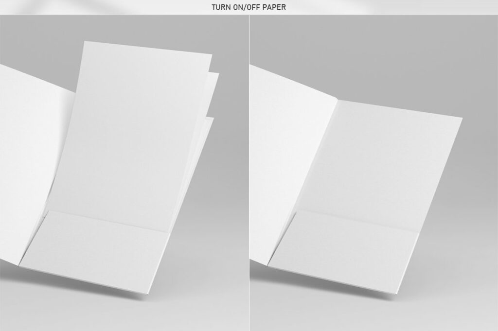 A4 Folder & Paper Mock-Up – MasterBundles