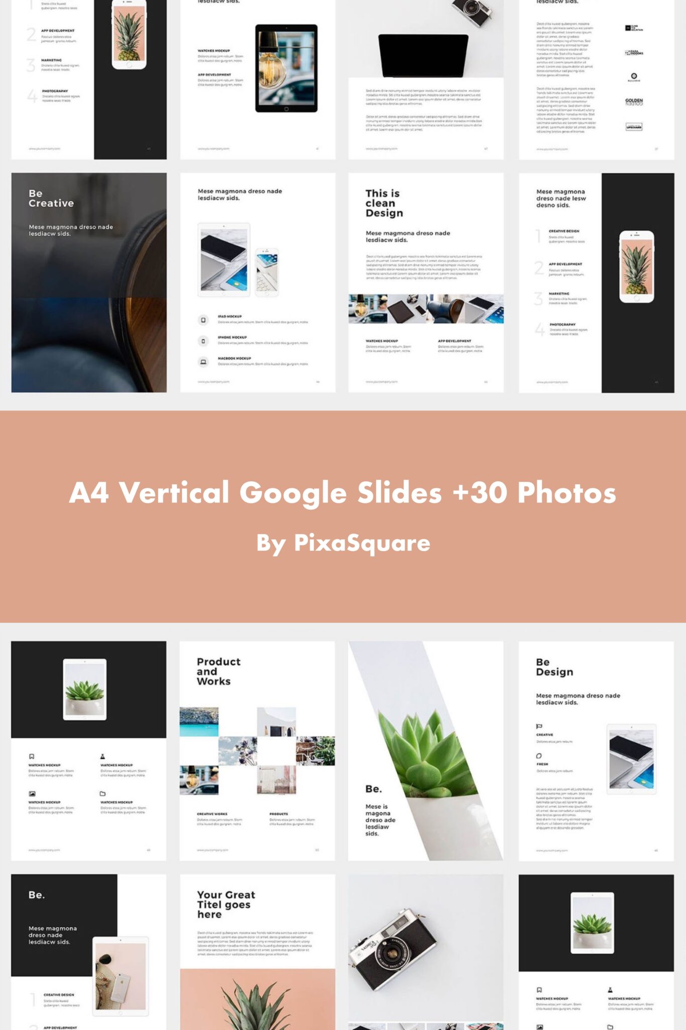A4 Vertical Google Slides +30 Photos – MasterBundles