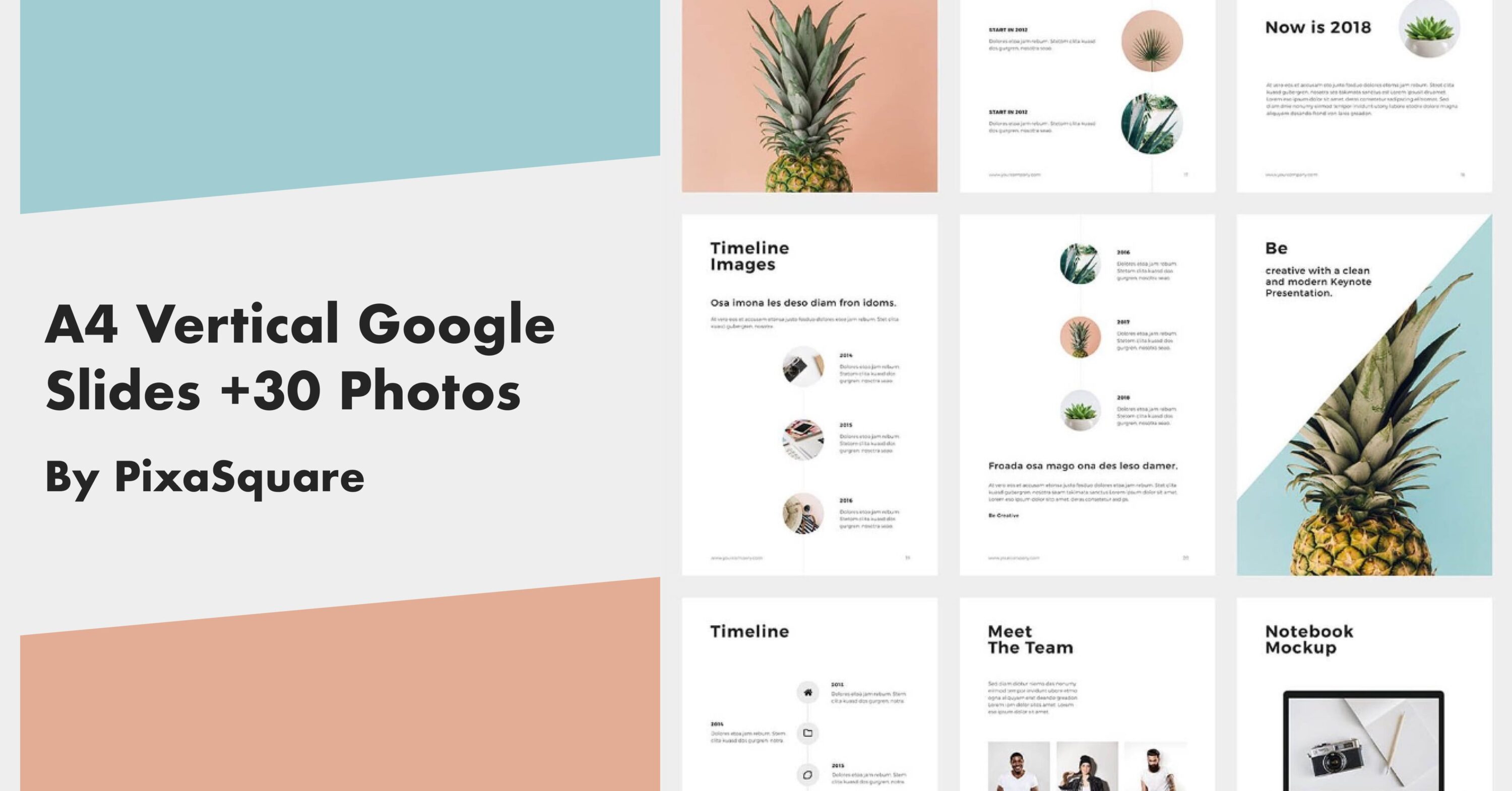 A4 Vertical Google Slides +30 Photos – MasterBundles