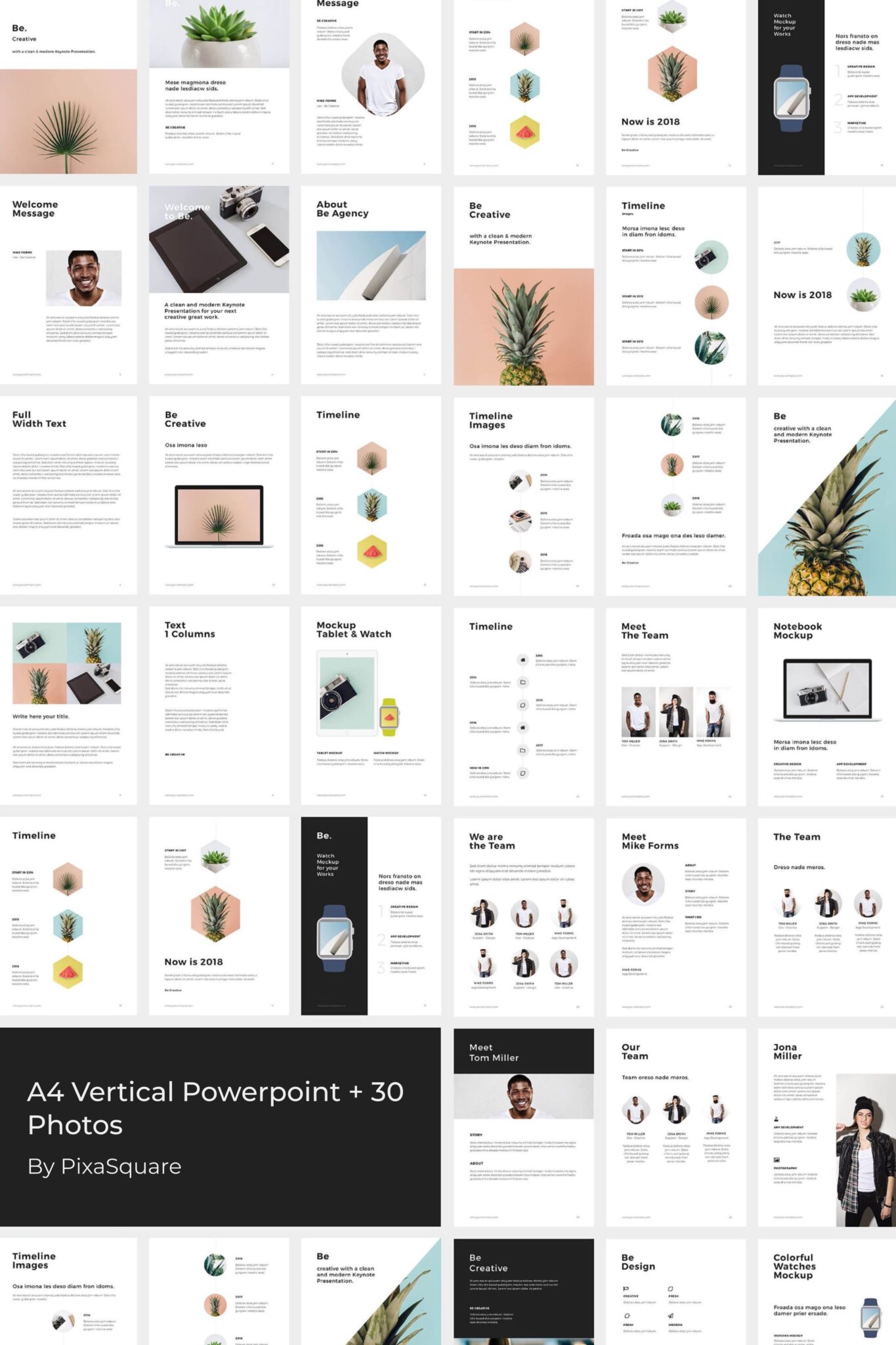 A4 Vertical Powerpoint + 30 Photos – MasterBundles