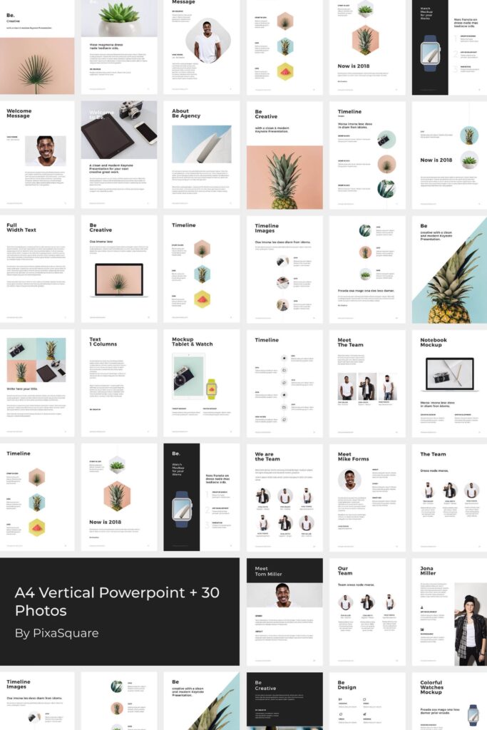 A4 Vertical Powerpoint + 30 Photos – MasterBundles