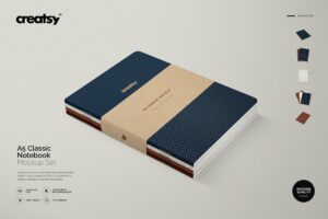 A5 Classic Notebook Mockup Set – MasterBundles