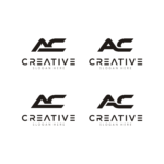 set of initials letter AC logo design | MasterBundles