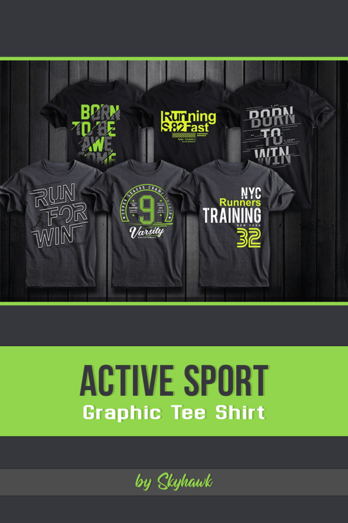 Active Sport Graphic Tee Shirt – MasterBundles