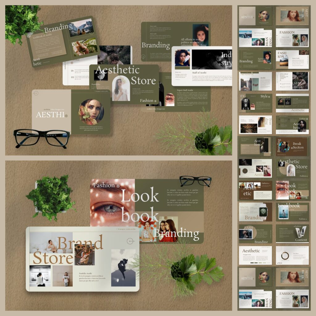 Aesthi - Aesthetic Google Slide – MasterBundles