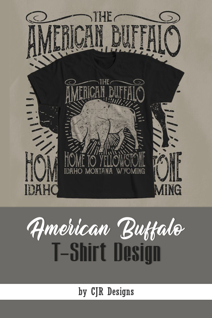 American Buffalo Tshirt Design – MasterBundles