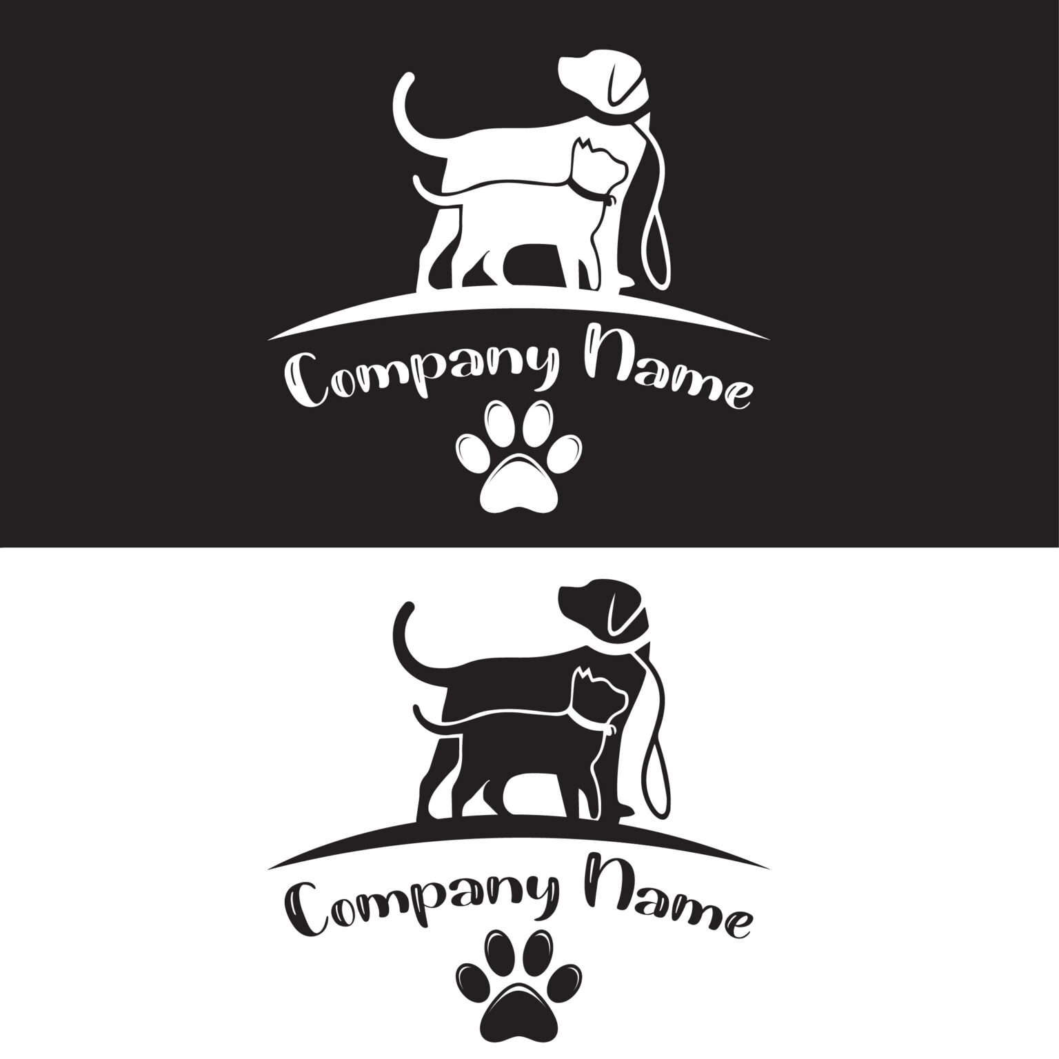 Animal Pet, Dog And Cat Logo Design Vector - MasterBundles