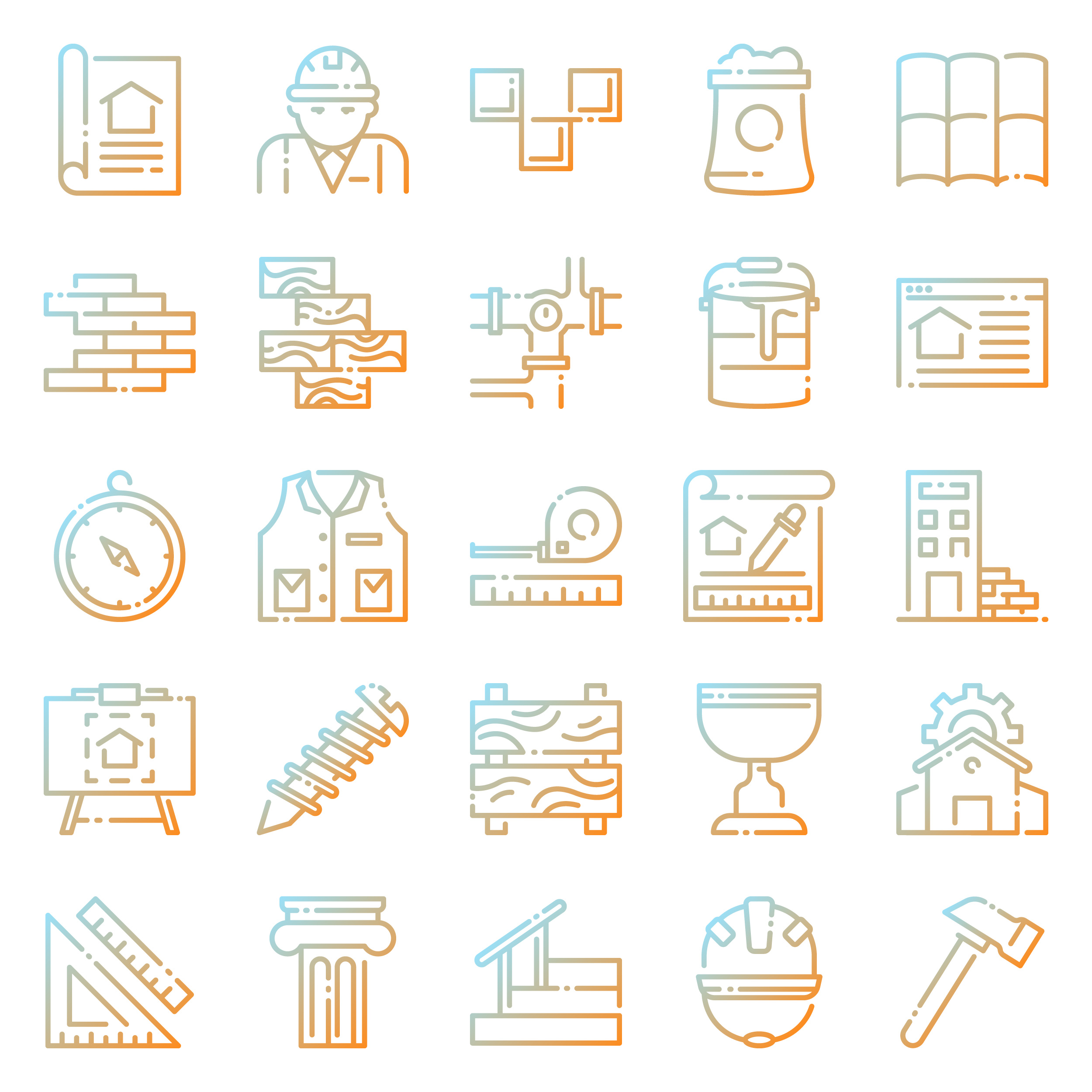 50 Architecture Icons - MasterBundles
