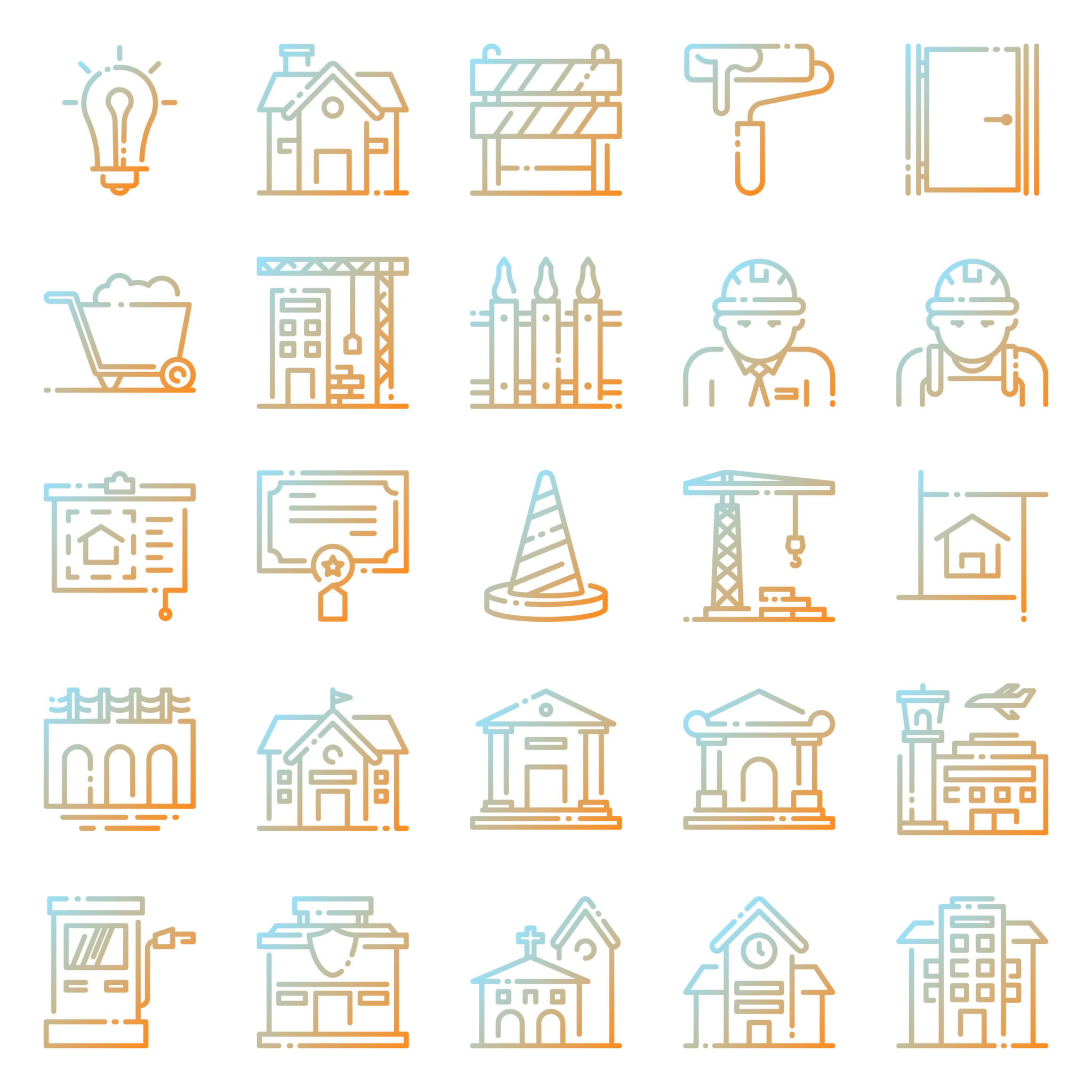 50 Architecture Icons - MasterBundles