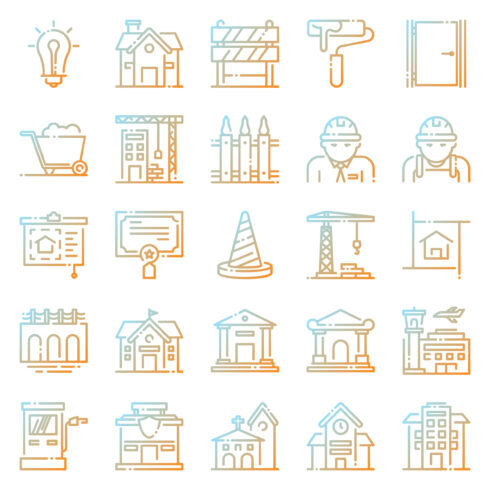 50 Architecture Icons - MasterBundles