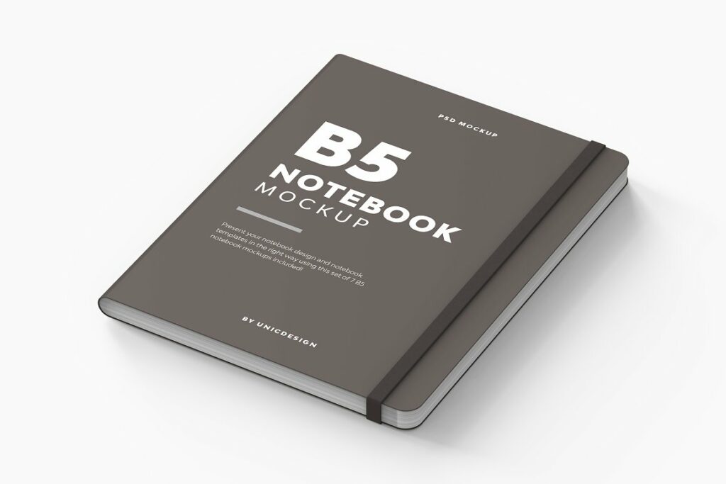 B5 Notebook Mockup – MasterBundles