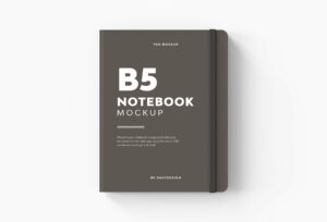 B5 Notebook Mockup – MasterBundles