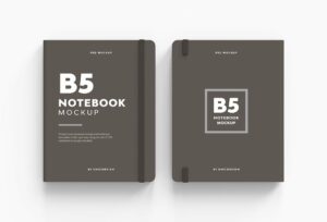 B5 Notebook Mockup – MasterBundles