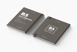 B5 Notebook Mockup – MasterBundles