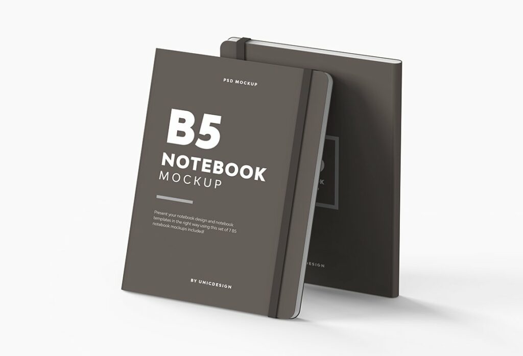 B5 Notebook Mockup – MasterBundles