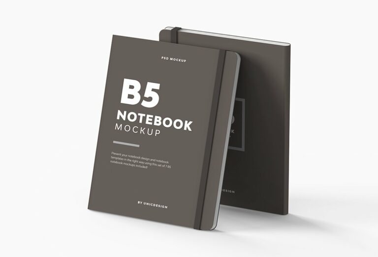 B5 Notebook Mockup – MasterBundles