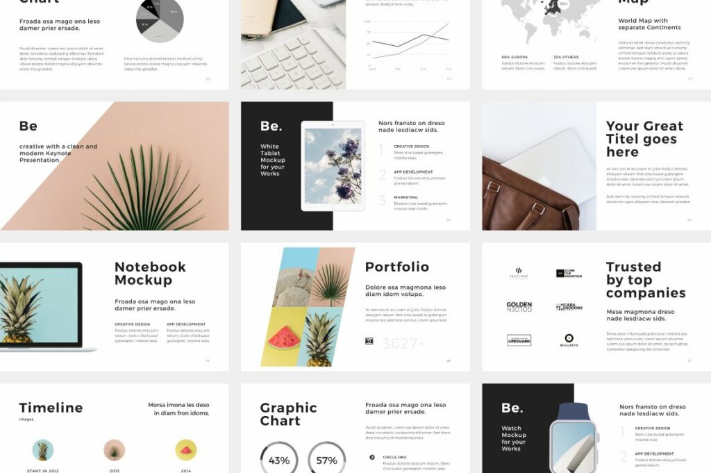 Be. Google Slides Template +30 Photos – MasterBundles