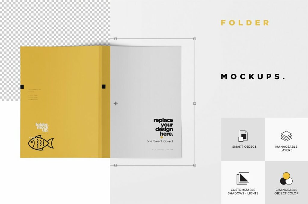 Beautiful Folder Mockups – MasterBundles