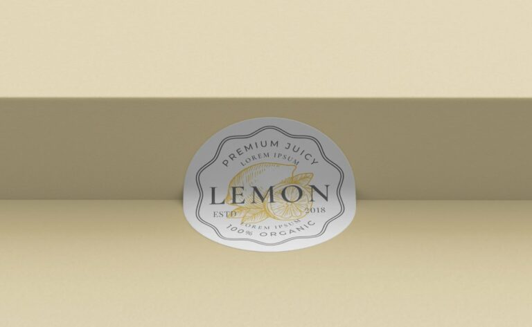 Bend Sticker Mockup – MasterBundles