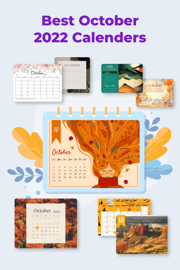 40+ Free Printable October Calendars 2022