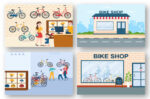 10 Bike Shop Illustration - MasterBundles