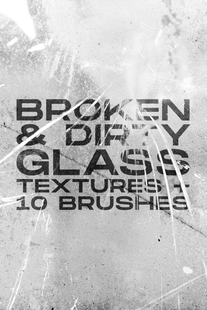Broken and Dirty Glass textures - MasterBundles