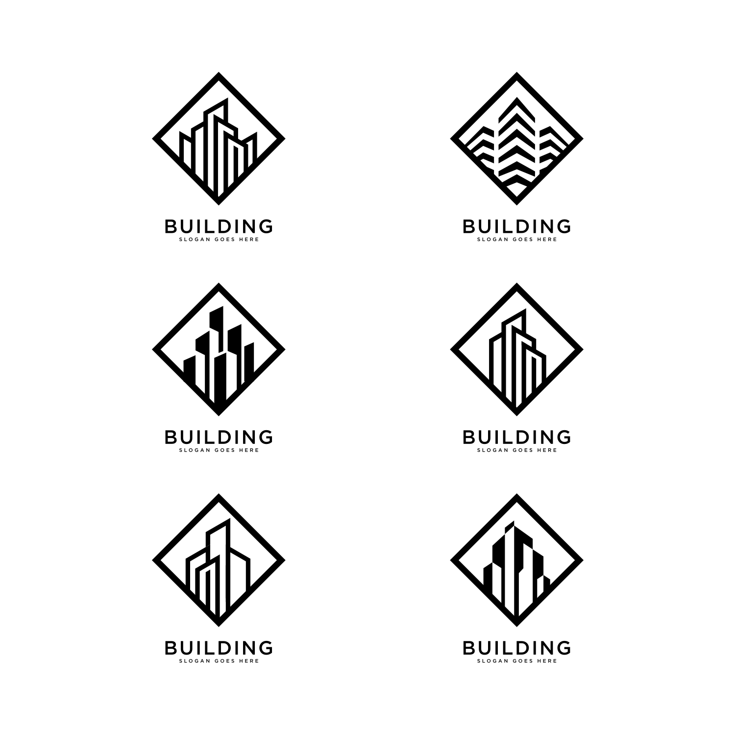 Building logo vector - MasterBundles