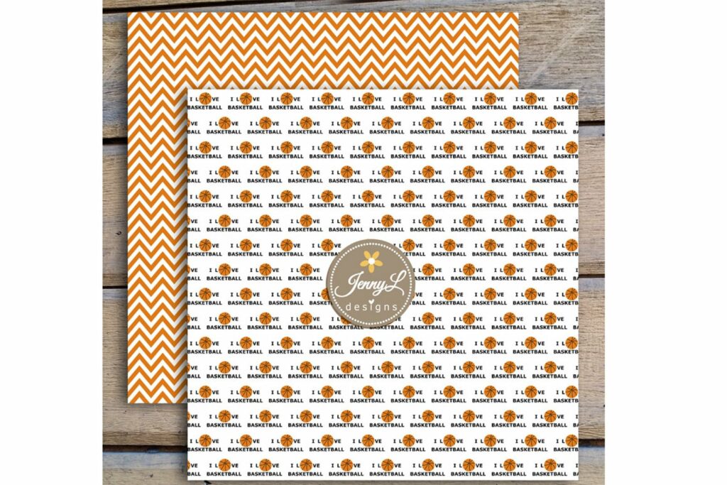 Basketball Digital Papers and Clipart Set – MasterBundles