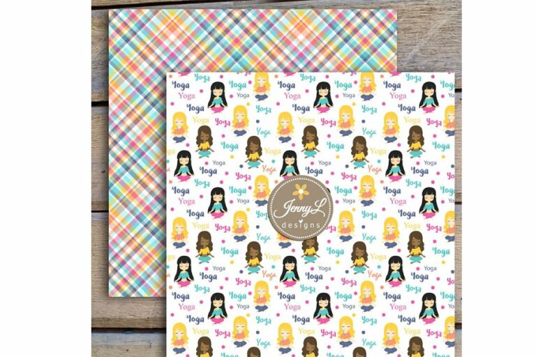 Yoga Digital Papers & Clipart – MasterBundles