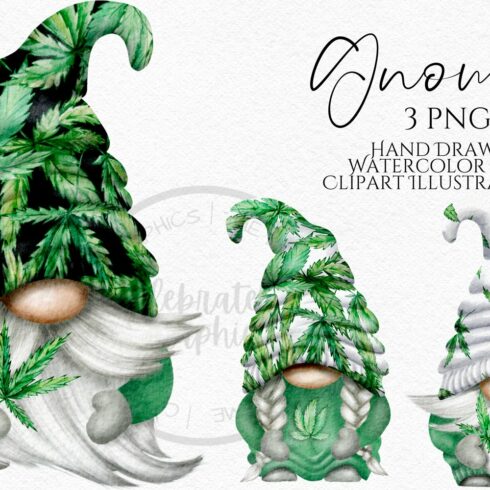 Cannabis Gnomes Marijuana Gonk| Gnome Clipart PNG | Master Bundles