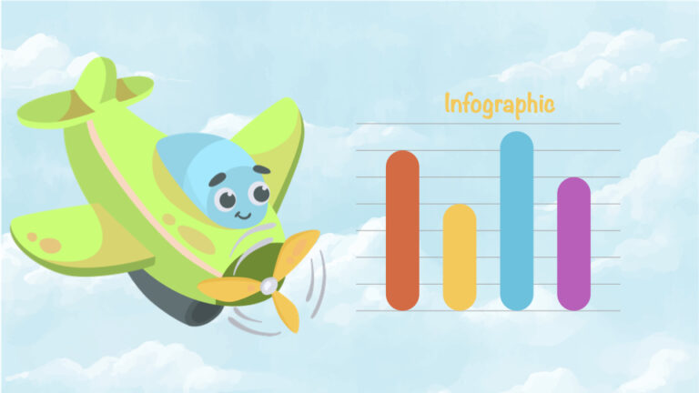 Cartoon Airplane Powerpoint Template – MasterBundles