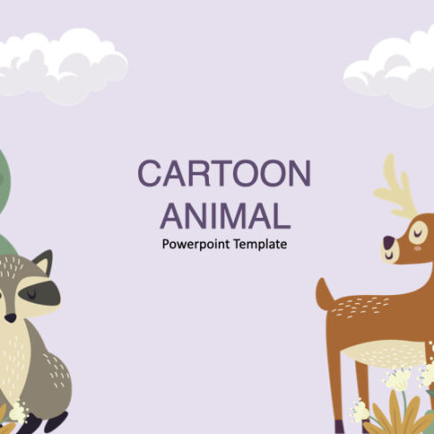 Cartoon Animal Powerpoint Template | Master Bundles