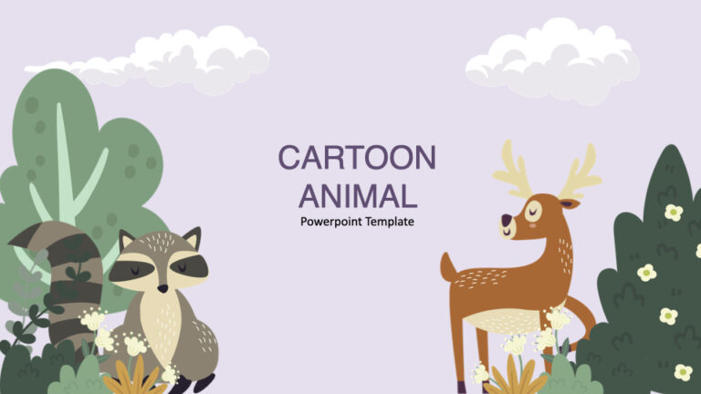 Cartoon Animal Powerpoint Template – MasterBundles
