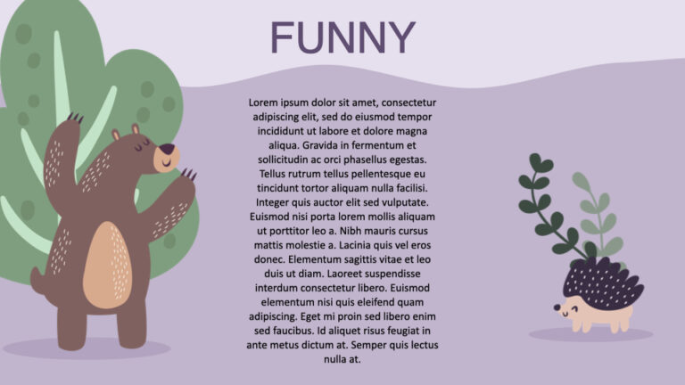 Cartoon Animal Powerpoint Template – MasterBundles