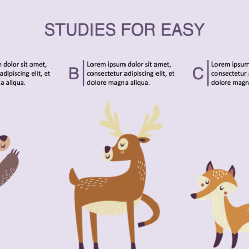 Cartoon Animal Powerpoint Template | Master Bundles