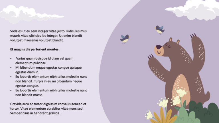 Cartoon Animal Powerpoint Template – MasterBundles