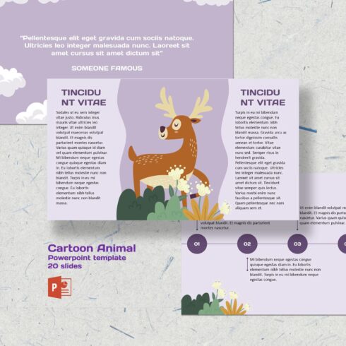 Cartoon Animal Powerpoint Template – MasterBundles