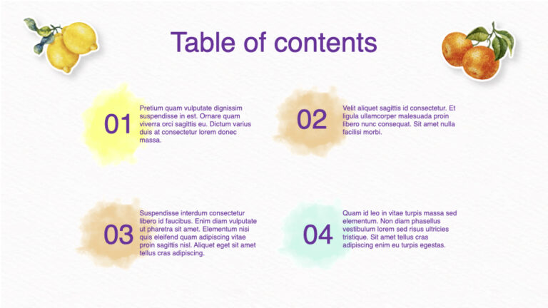 Cartoon Food Powerpoint Template – MasterBundles