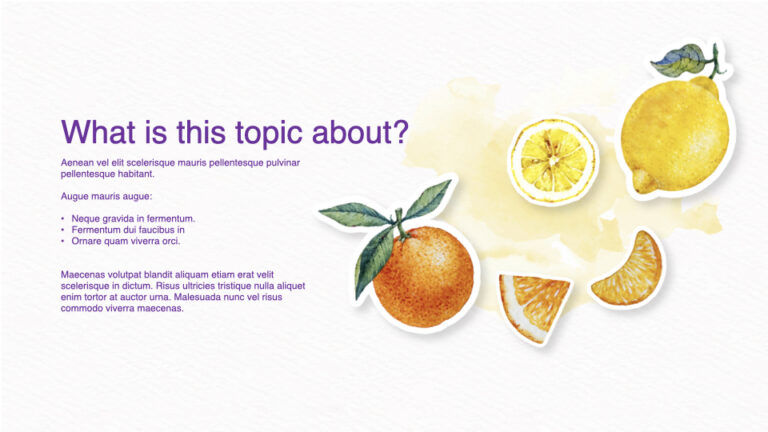 Cartoon Food Powerpoint Template – MasterBundles