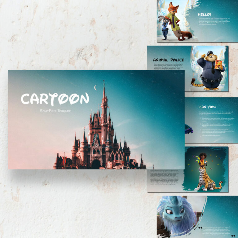 Cartoon PowerPoint Template – MasterBundles