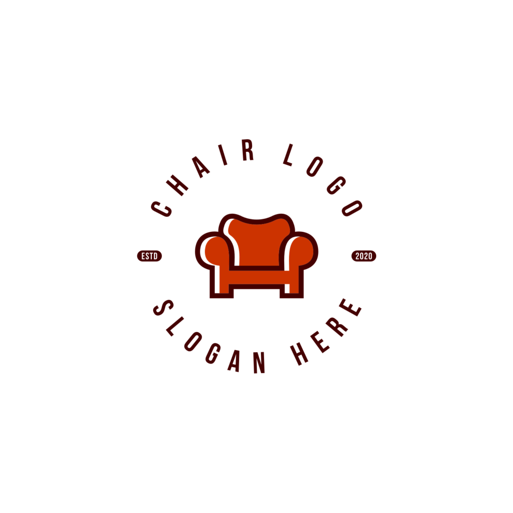 Chair Logo Template only $10 - MasterBundles
