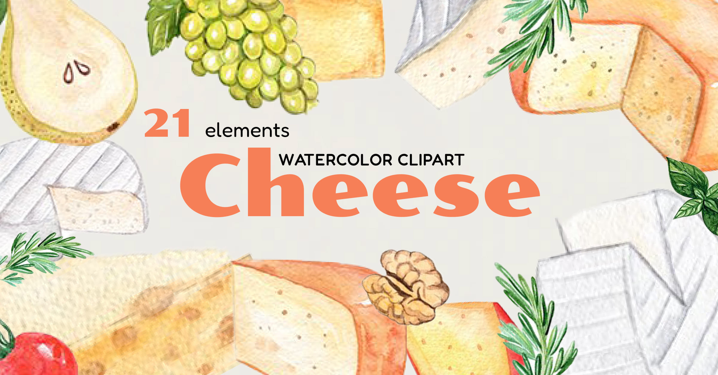 Cheese Watercolor Clipart – MasterBundles