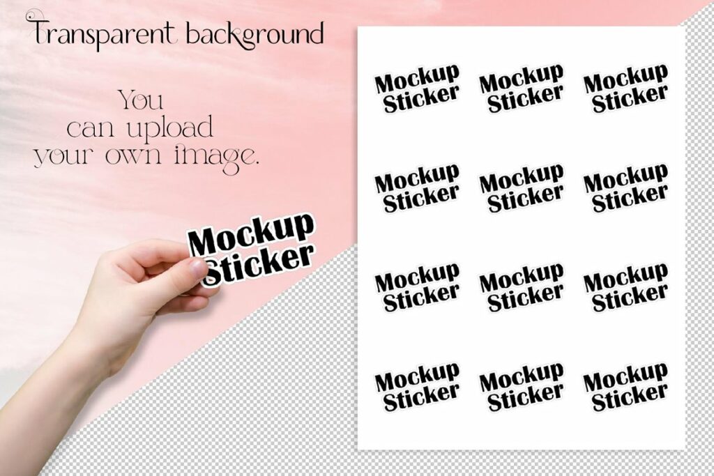 Child Hand Sticker Sheet Mockup Psd – MasterBundles