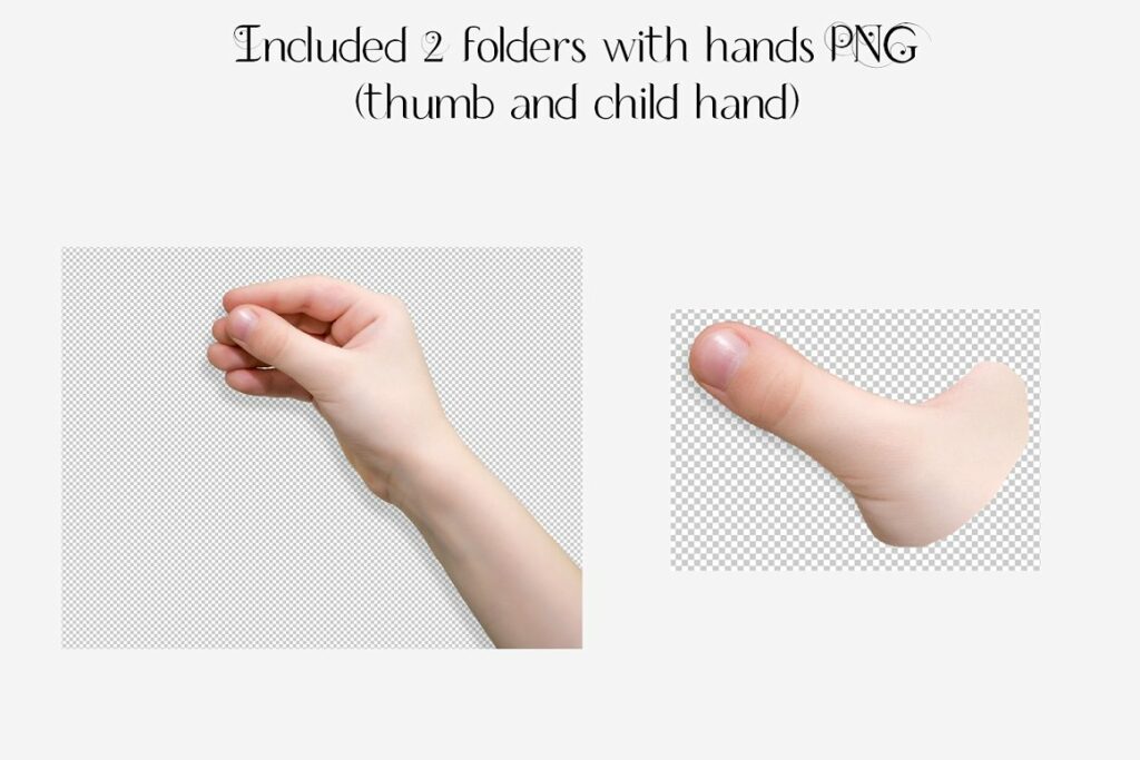 Child Hands Sticker Mockup. Psd, Png – MasterBundles
